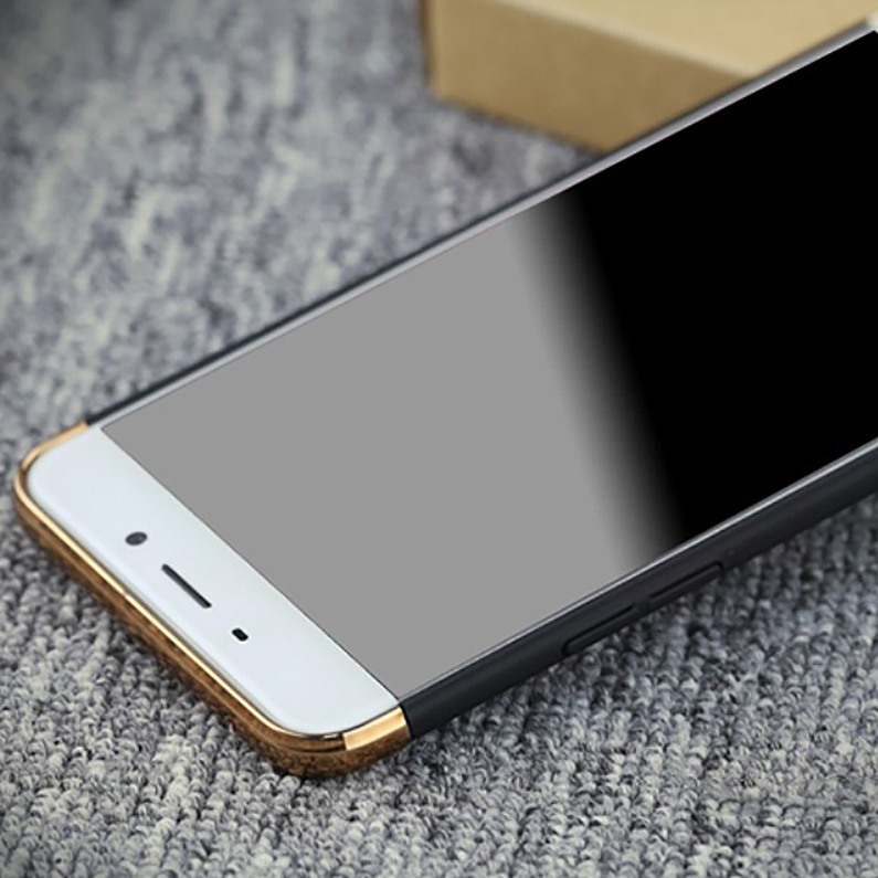 iPaky Electroplated Hard Case for Oppo R9 (Black) Gold